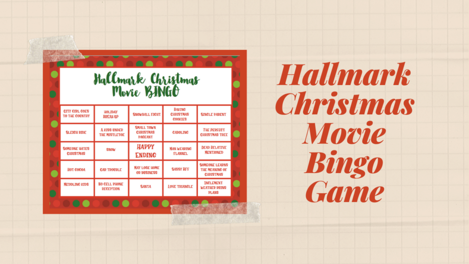 Free Printable Hallmark Christmas Movie Bingo Game