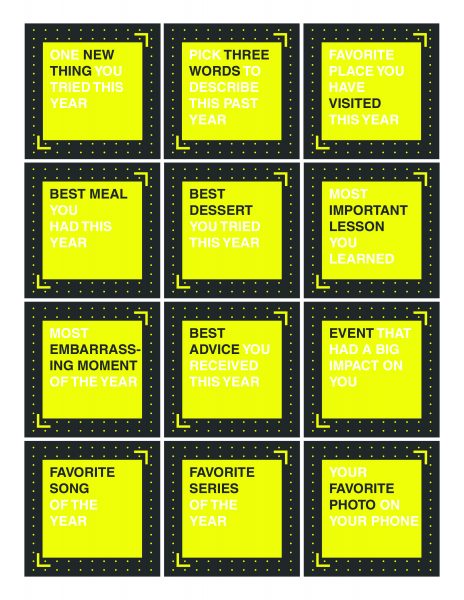 New Years Conversation Starters: Family Holiday Games (Free Printable)