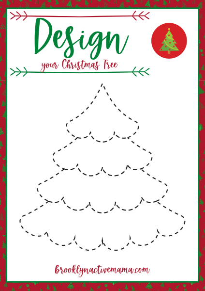 Christmas Tree Holiday Activity Pack For Kids - Free Printable