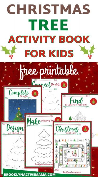 Christmas Tree Holiday Activity Pack For Kids - Free Printable