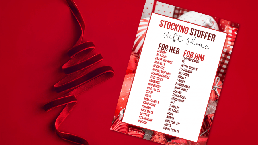 Stocking Stuffer Ideas For Him and For Her - Free Printable