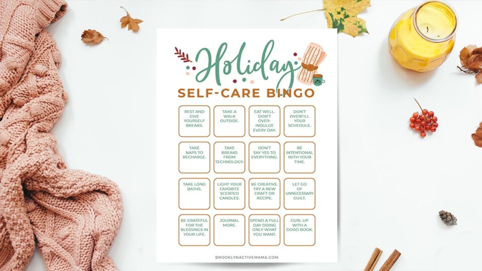 Holiday Self Care Bingo - Free Printable Checklist PDF