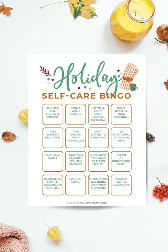 Holiday Self Care Bingo - Free Printable Checklist PDF