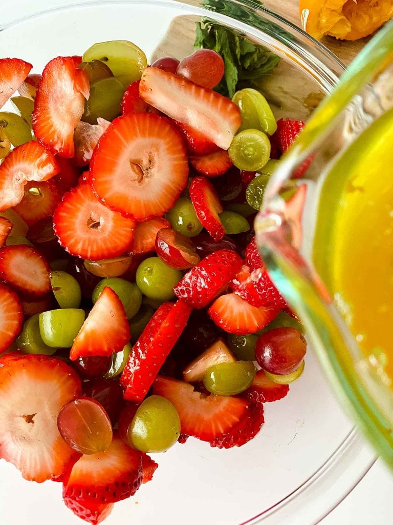 Fresh Fruit Salad With Citrus Dressing