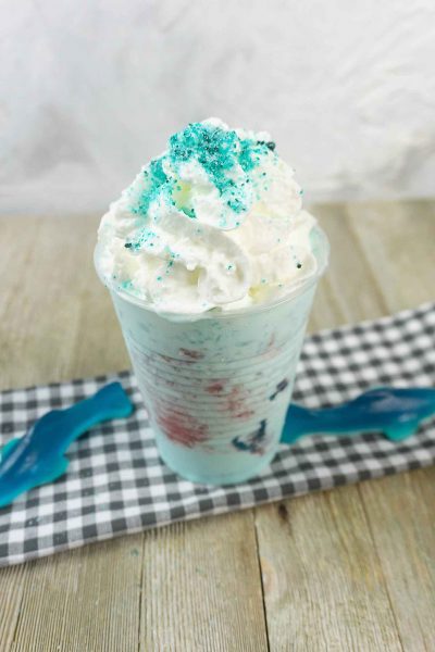 Shark Week Blue Frappuccino Drink