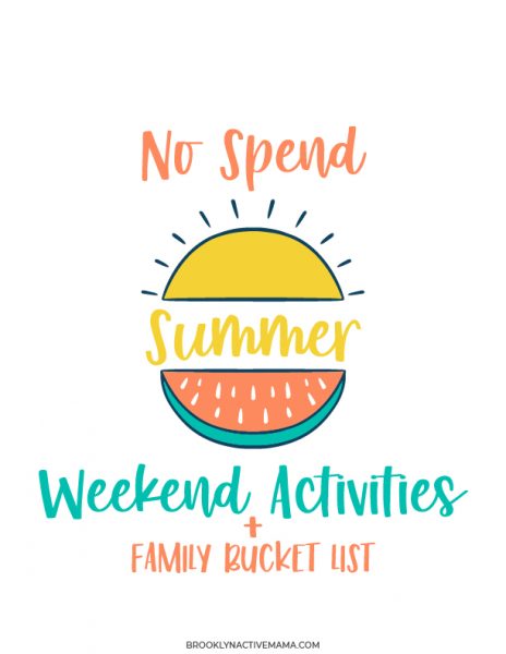 33 No Spend Summer Activities - Free Printable Checklist