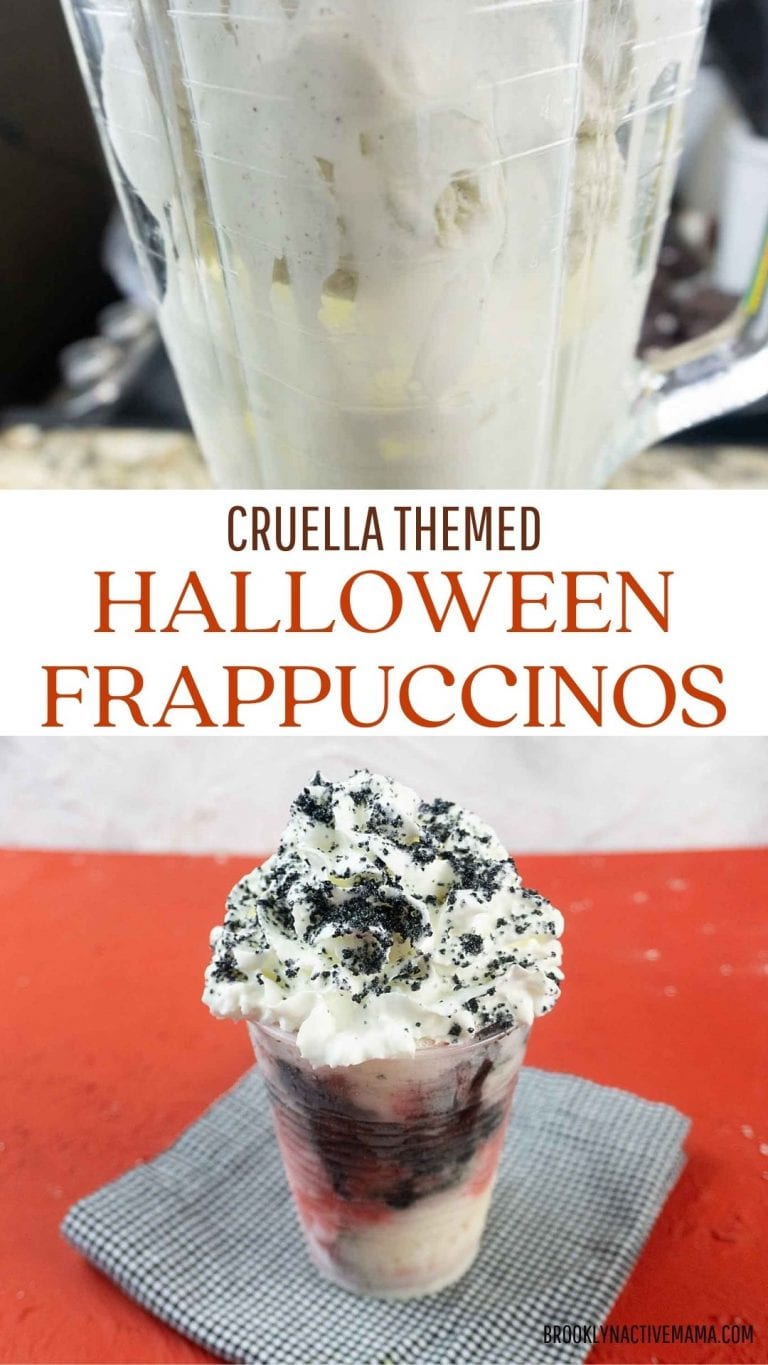 Cruella Themed Halloween Frappuccinos - Fun Spooky Treats For Kids