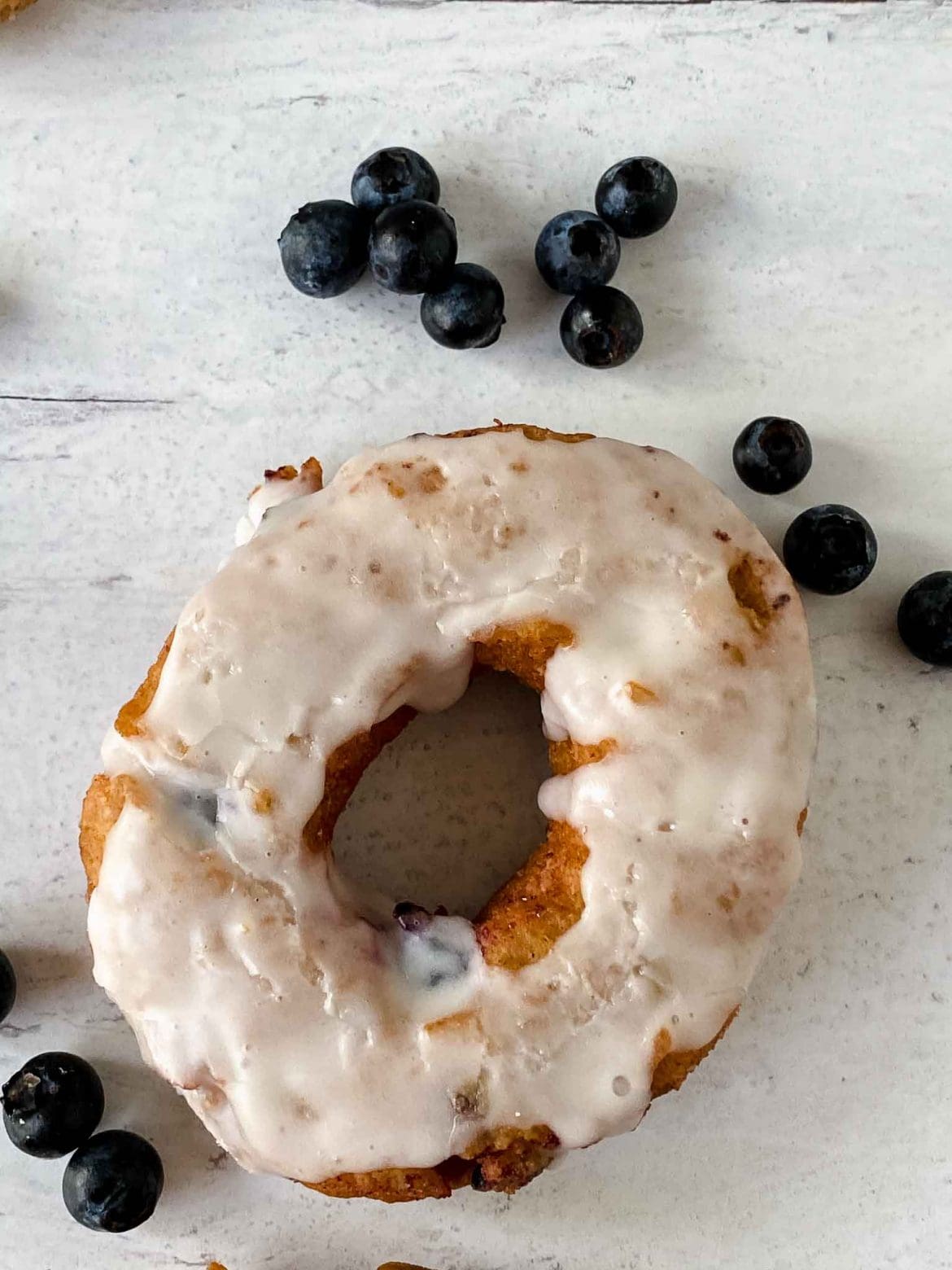 Easy Homemade Glazed Blueberry Donuts For Breakfast