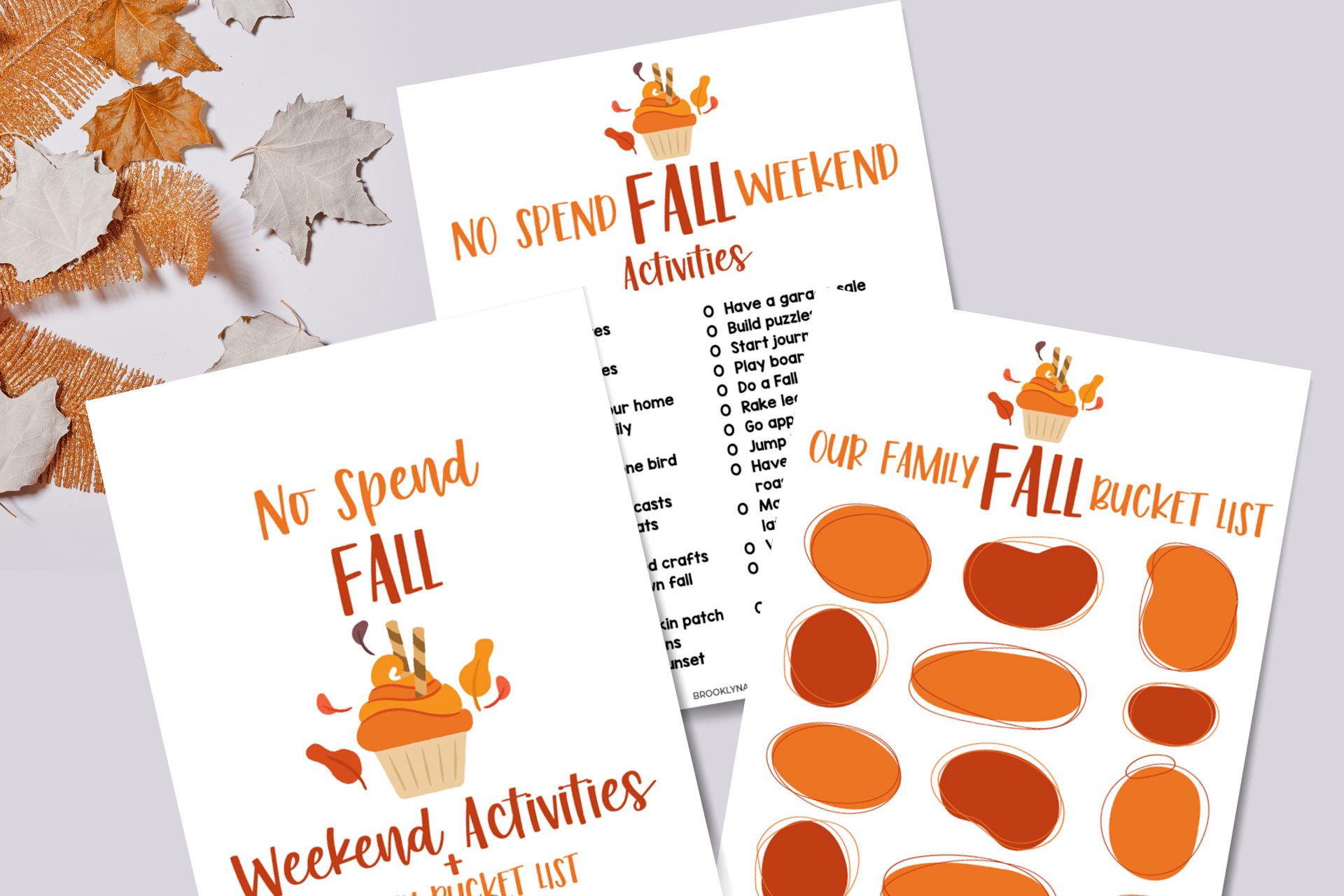 No Spend Fall Bucket List Activities Free Printable Checklist