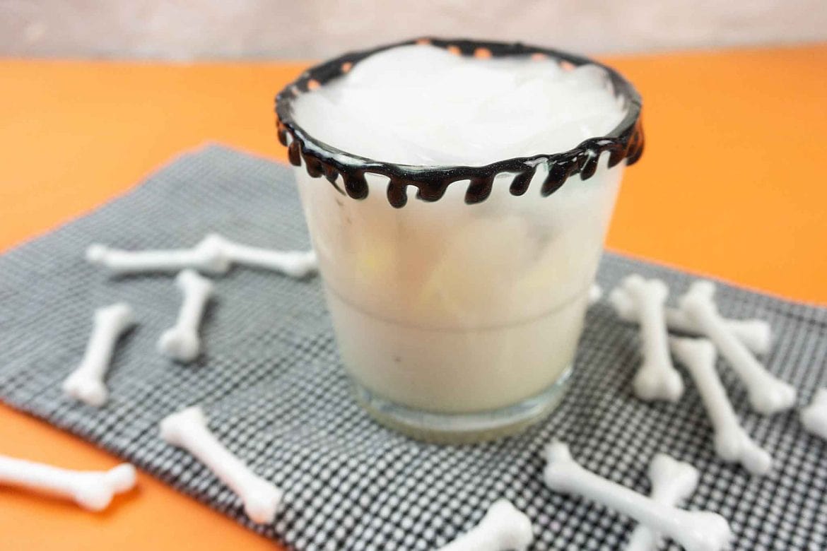 Jack Skellington Bone White Halloween Cocktail Drink
