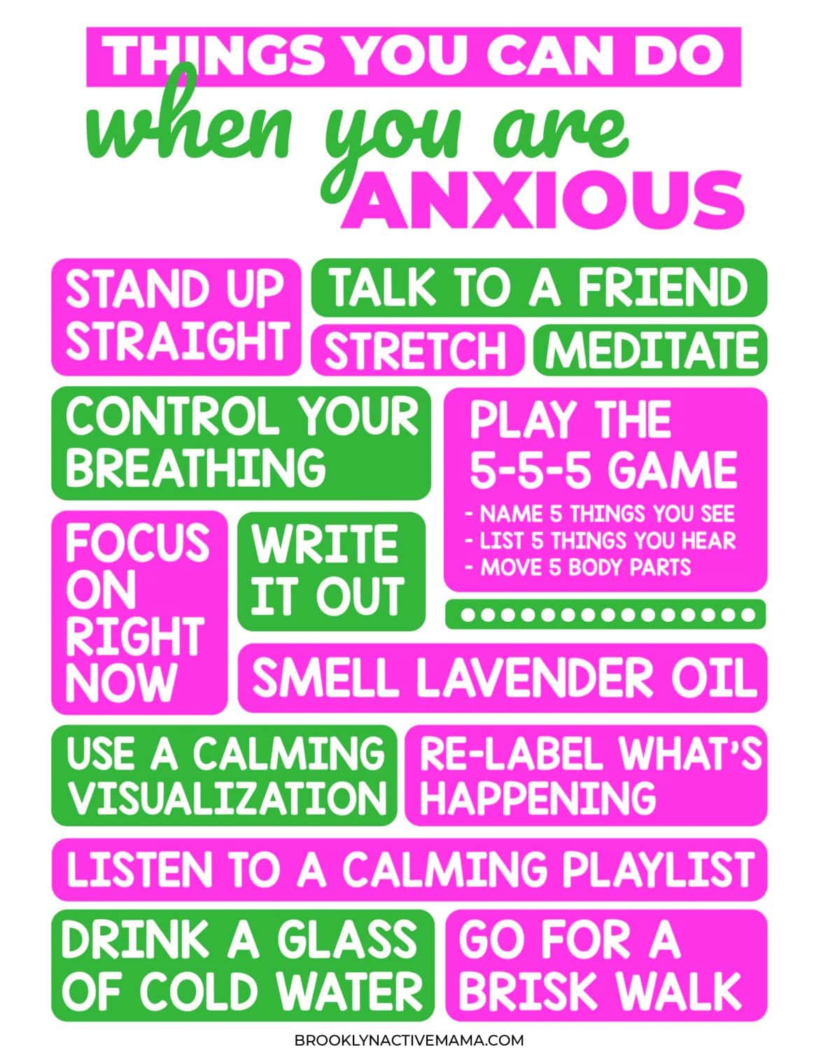 Free Printable Activities For When You Are Feeling Anxious