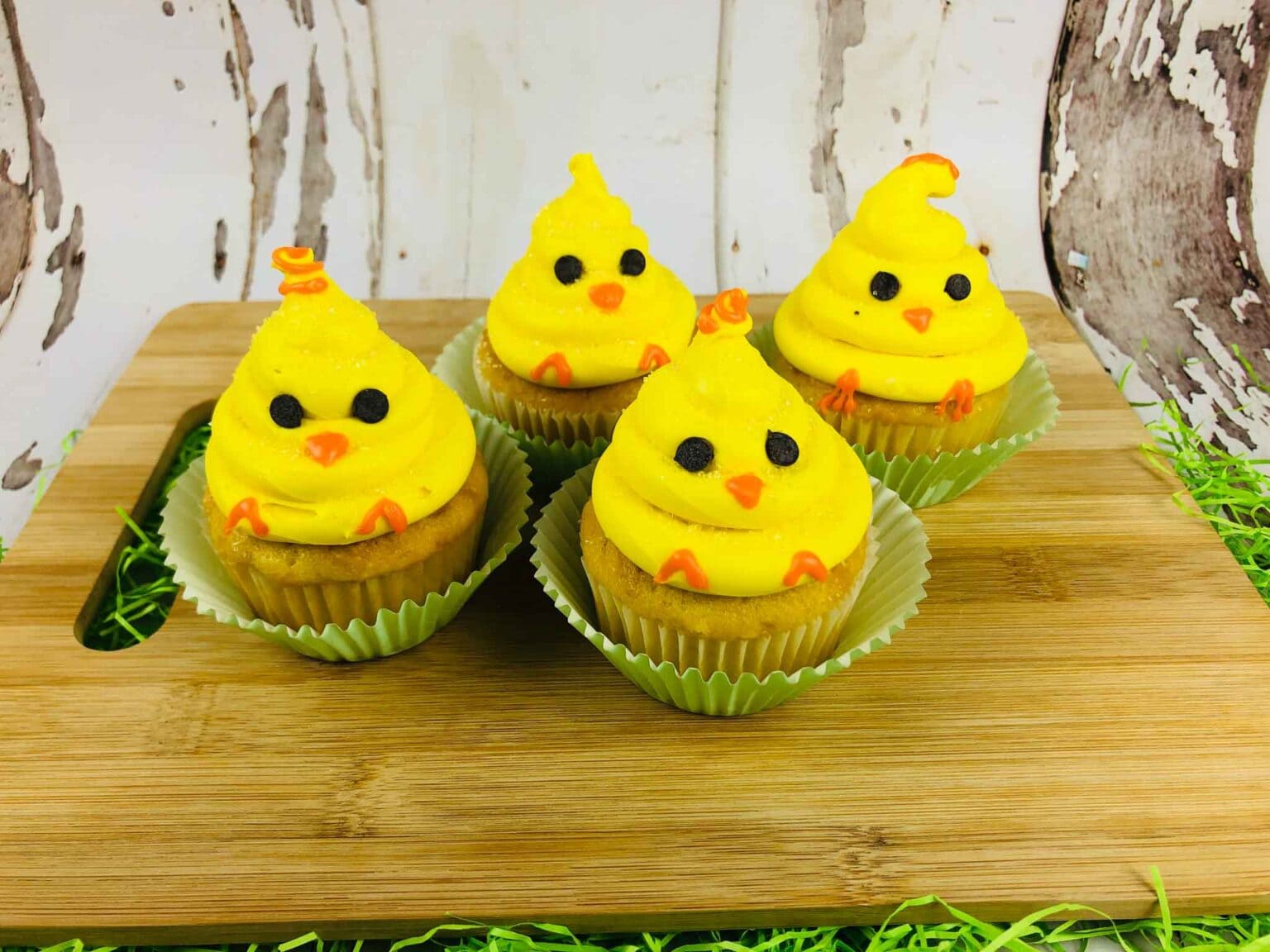 Easter Baby Chick Cupcakes