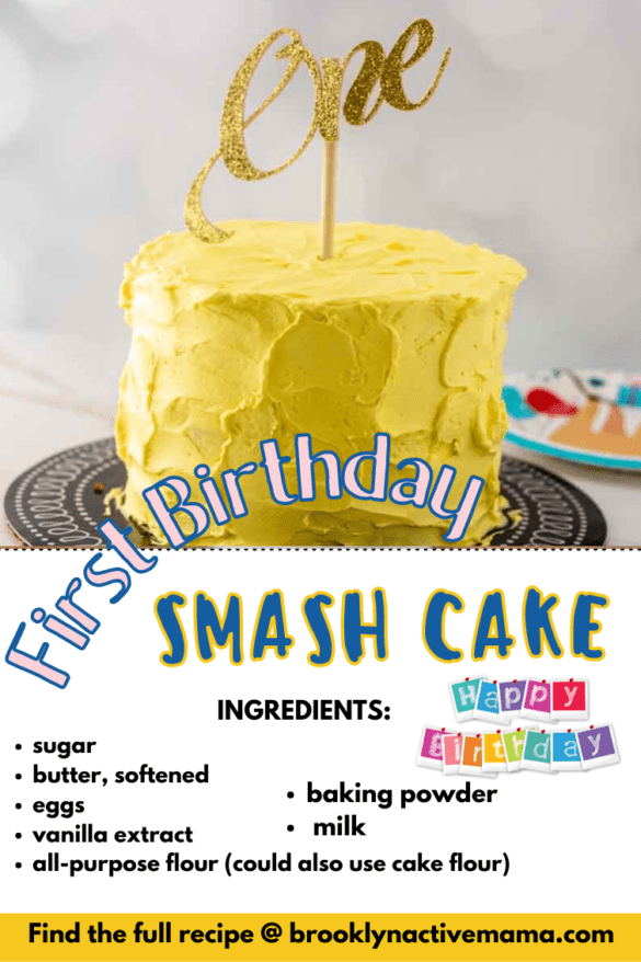 Easy Smash Cake Recipe For Baby's First Birthday