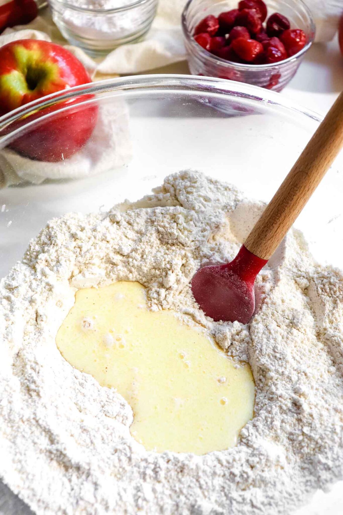 Easy Apple Cherry Fritters