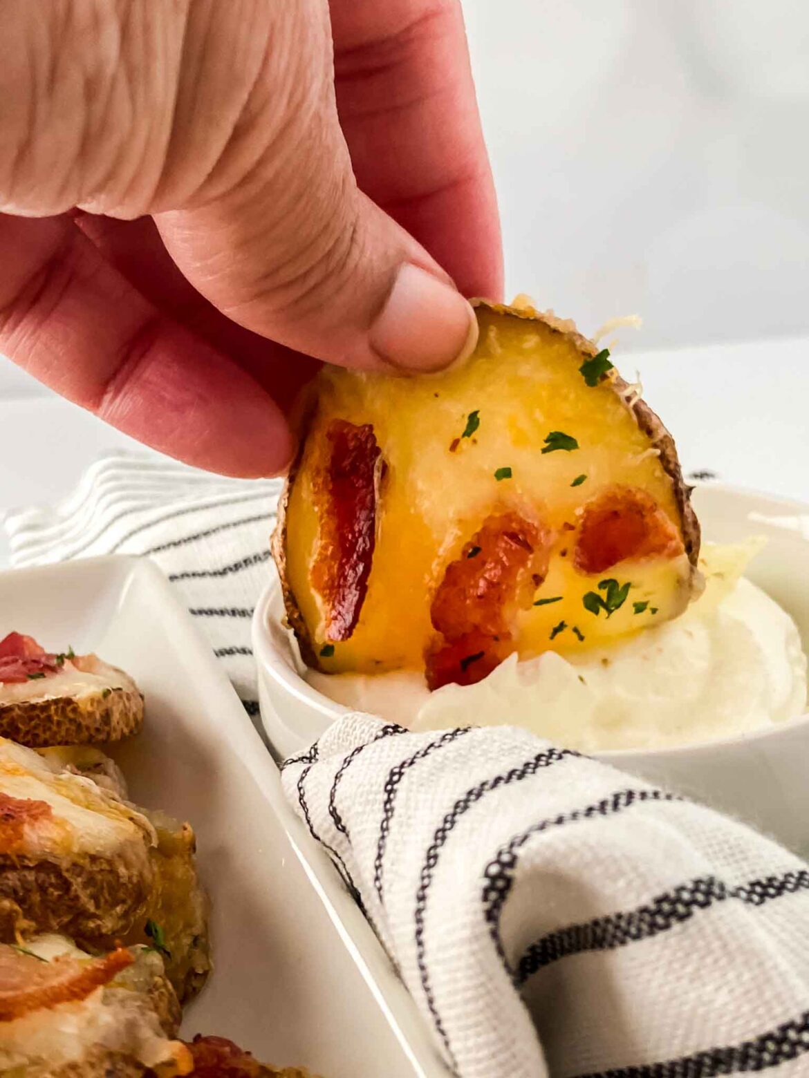 Easy Loaded Baked Potato Slices