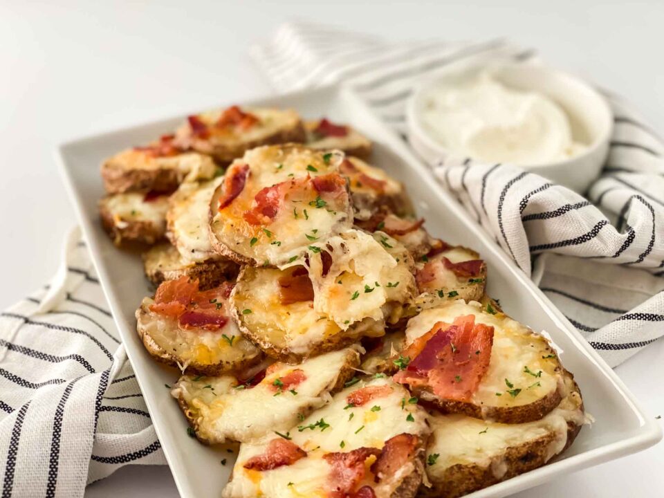 Easy Loaded Baked Potato Slices