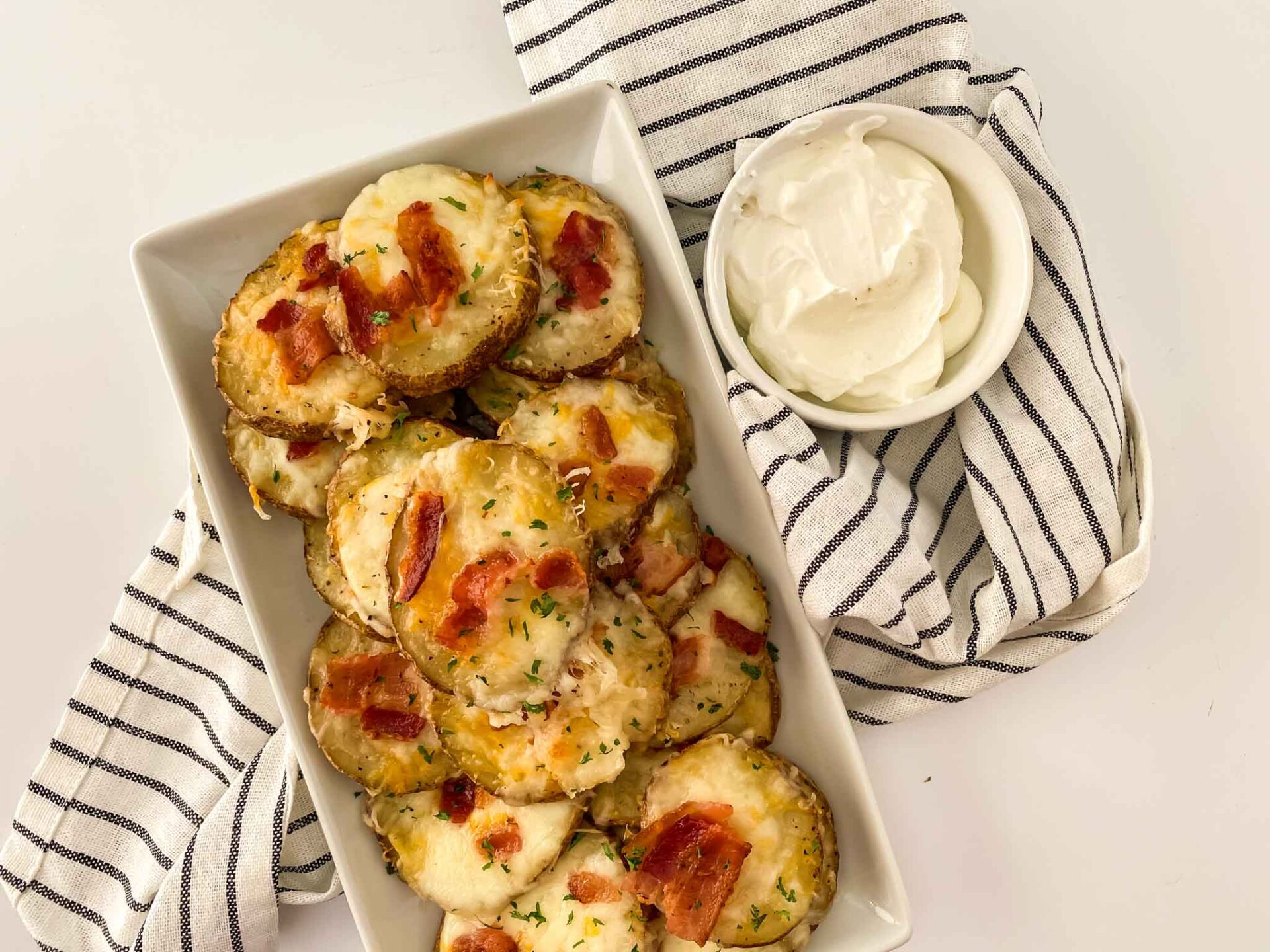Easy Loaded Baked Potato Slices