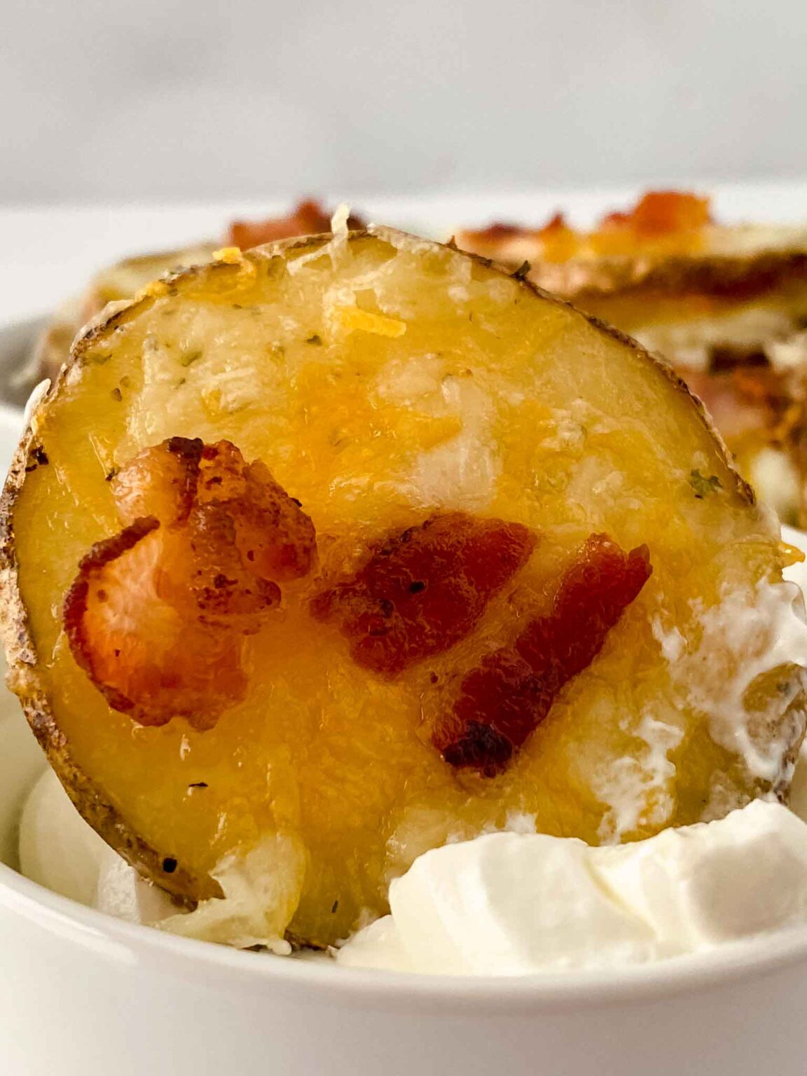 Easy Loaded Baked Potato Slices