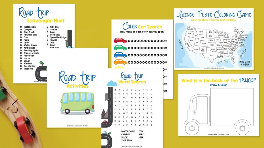 Free Road Trip Activities Pack To Keep Kids Busy On The Drive