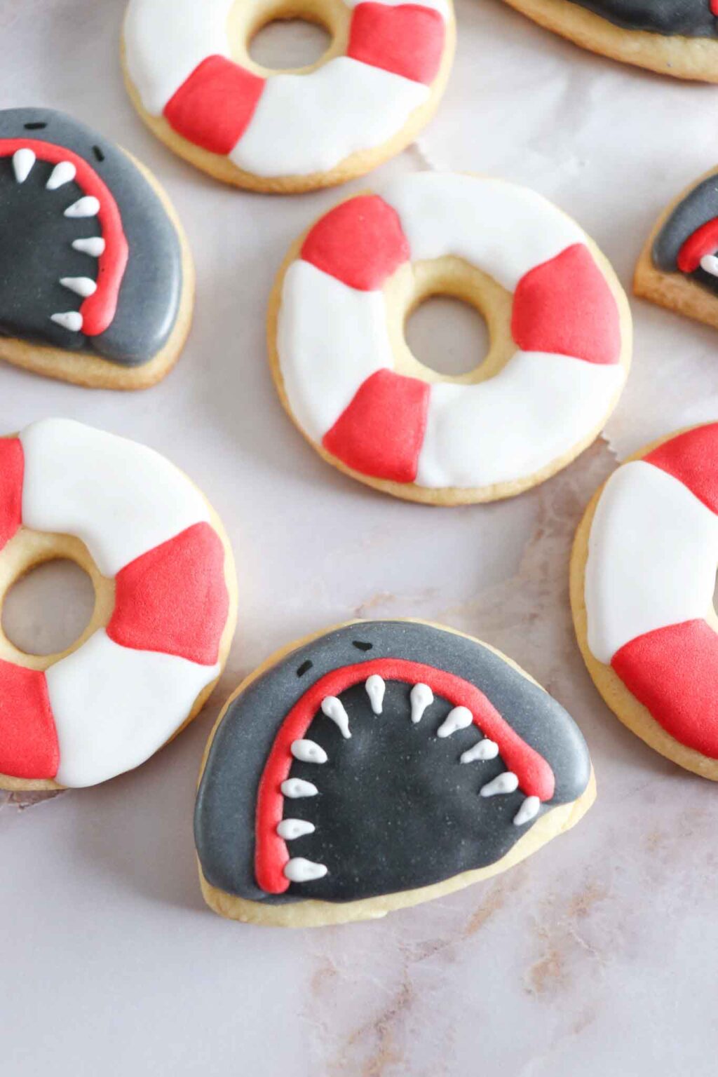 Shark Week Sugar Cookies