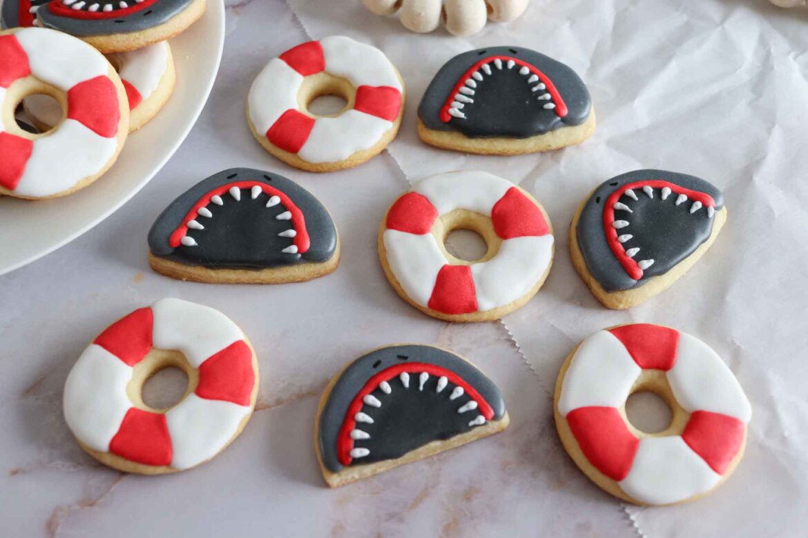 Shark Week Sugar Cookies