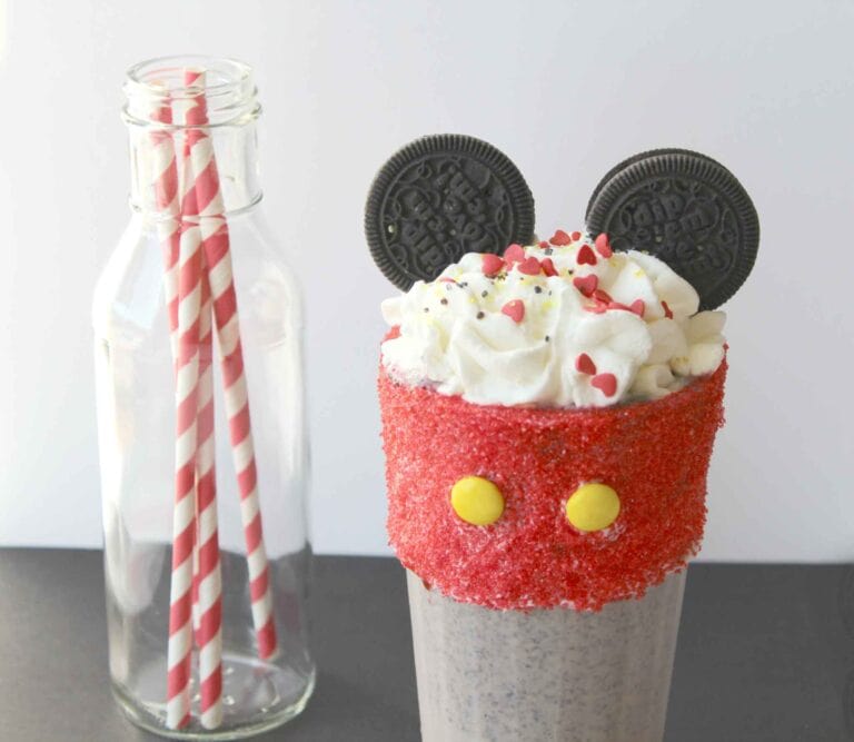 Delicious Cookies and Cream Mickey Mouse Milkshake