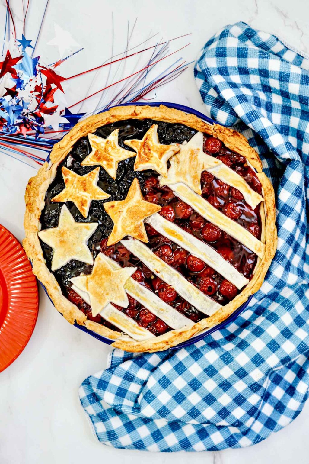 Easy 4th of July Flag Pie Recipe - Brooklyn Active Mama - A Blog For ...