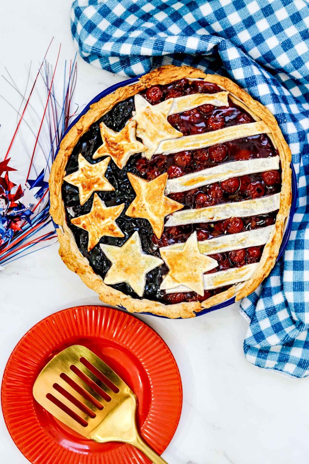 Easy 4th of July Flag Pie Recipe