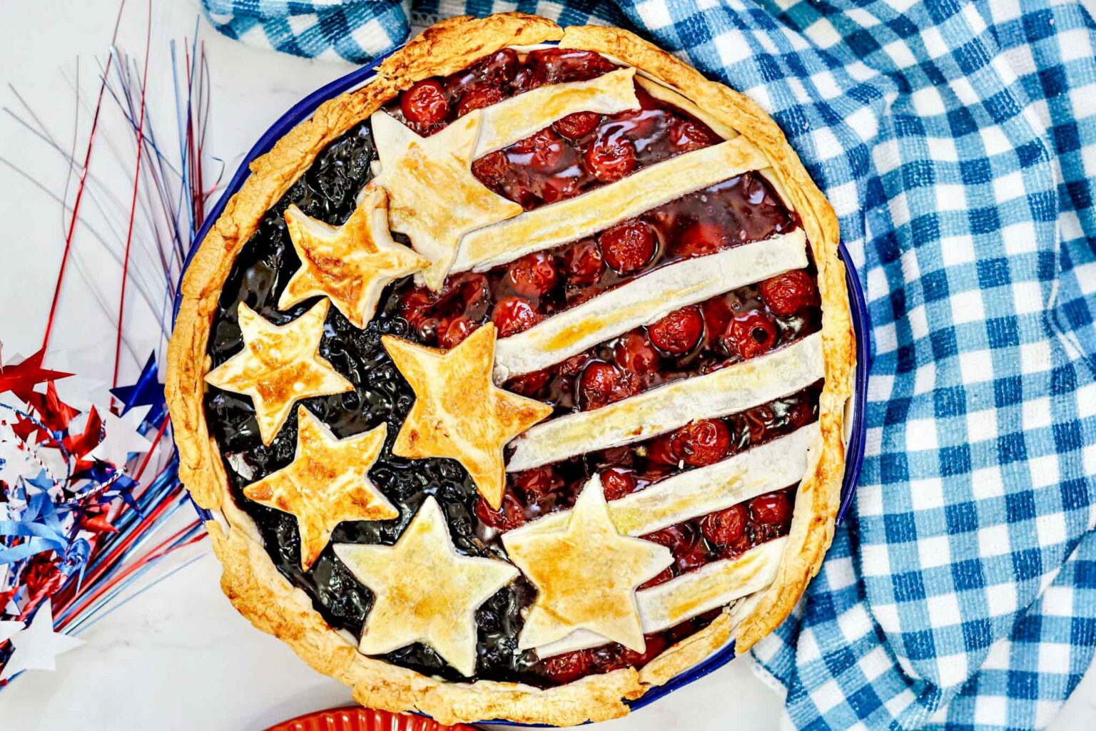Easy 4th of July Flag Pie Recipe