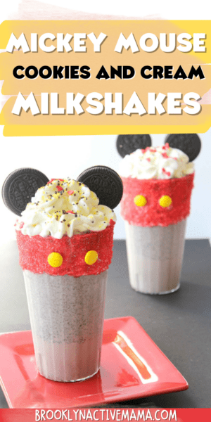 Delicious Cookies and Cream Mickey Mouse Milkshake