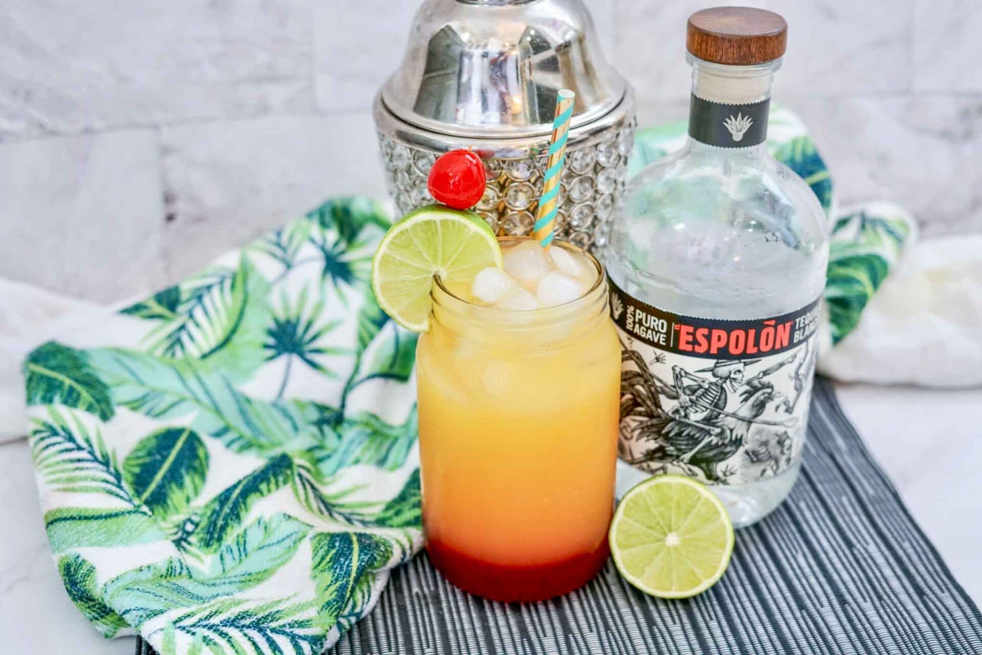 Easy Mexican Sunset Cocktail