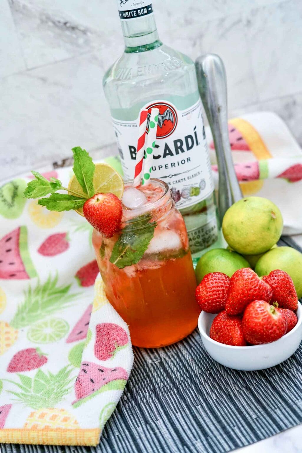 How To Make A Strawberry Mojito Cocktail