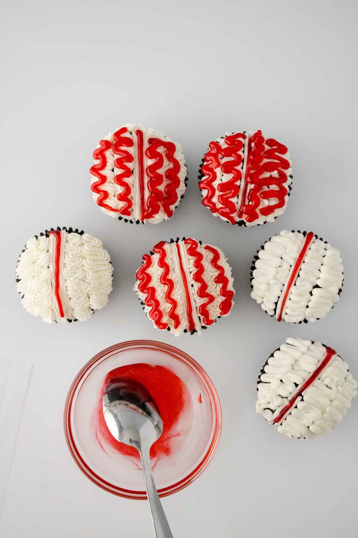 Spooky Halloween Brain Cupcakes Recipe