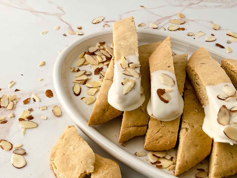 Easy Blonde Biscotti Cookies With Almonds