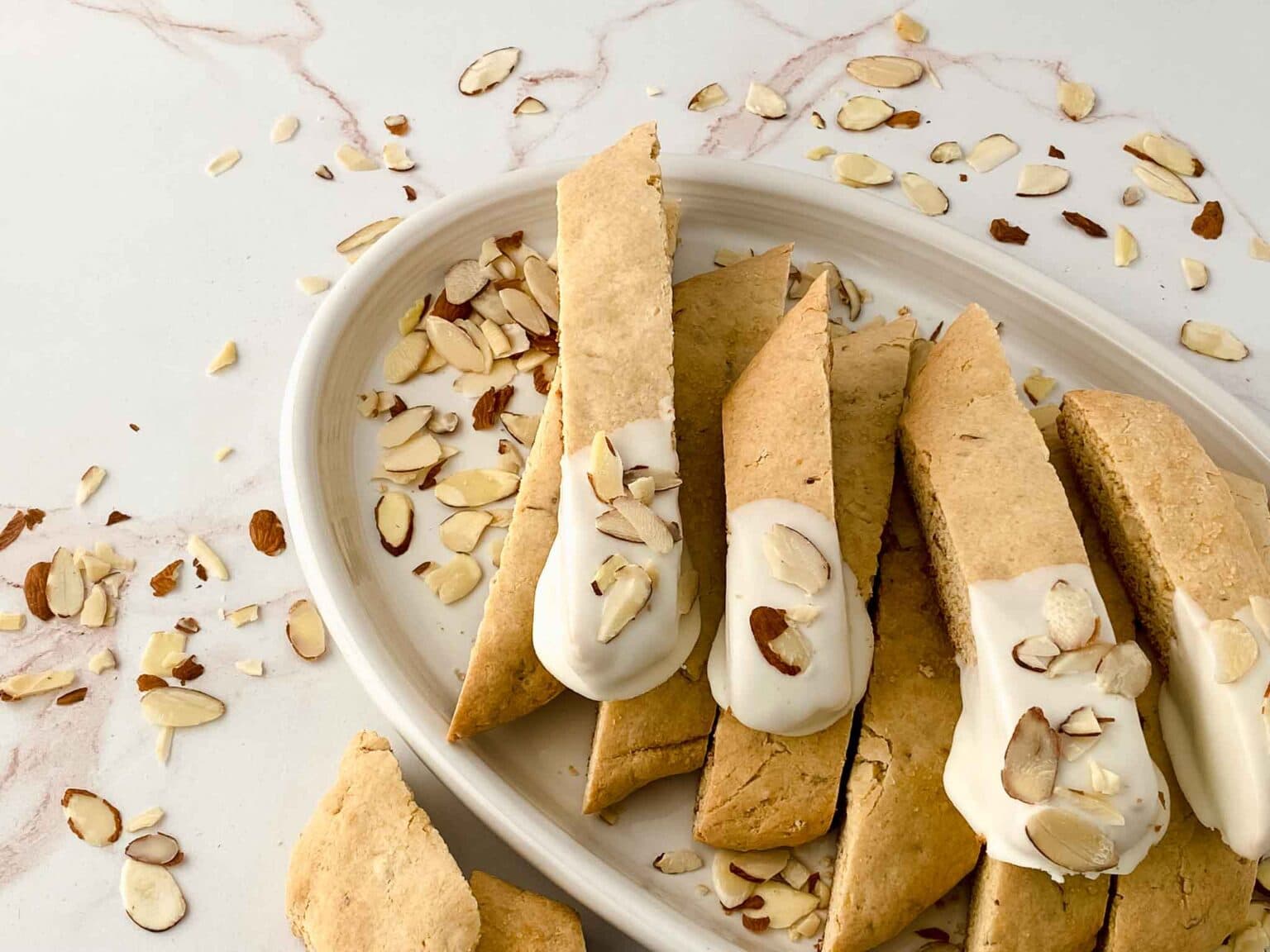 Easy Blonde Biscotti Cookies With Almonds