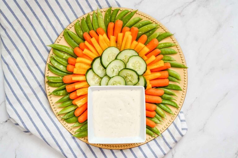 Easy Turkey Veggie Tray For Thanksgiving Appetizers