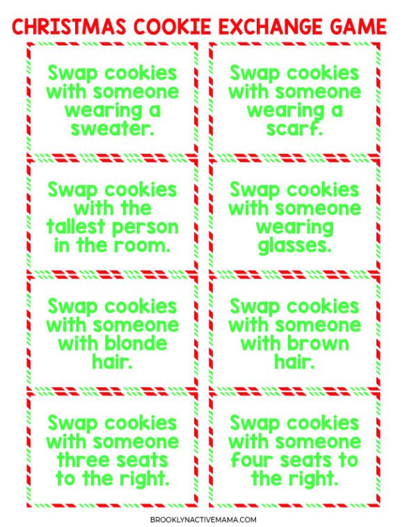 Free Printable Christmas Cookie Exchange Party Kit