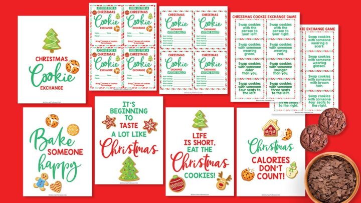 Free Printable Christmas Cookie Exchange Party Kit