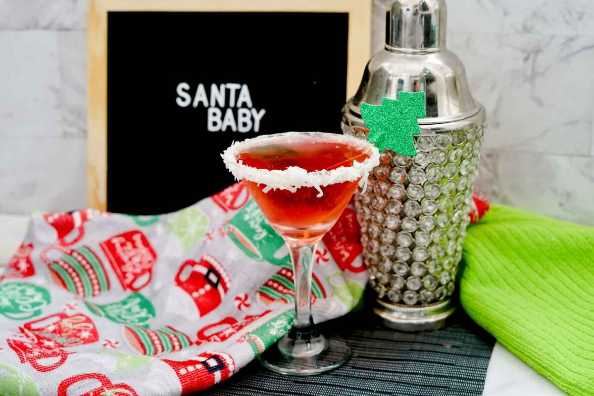 Easy Santa Christmas Cocktail For The Holidays