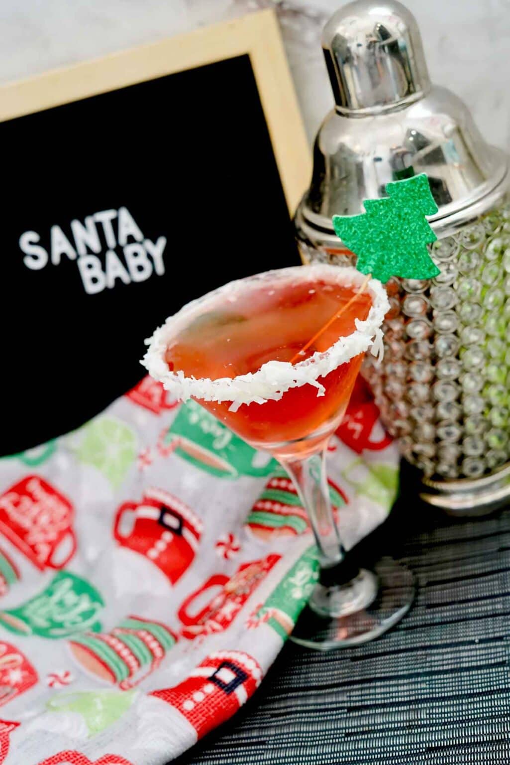 Easy Santa Christmas Cocktail For The Holidays