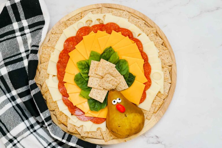 Easy Thanksgiving Turkey Cheese Plate For Appetizers