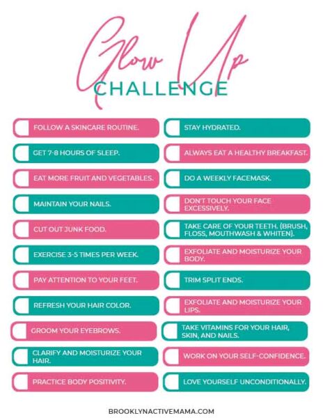 Track Your Exercise and More With The Glow Up Challenge