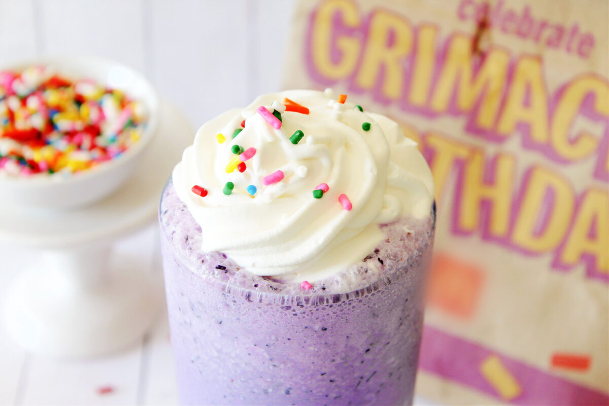 Copycat McDonald's Grimace Shake Recipe (5 Minutes, 3 Ingredients)