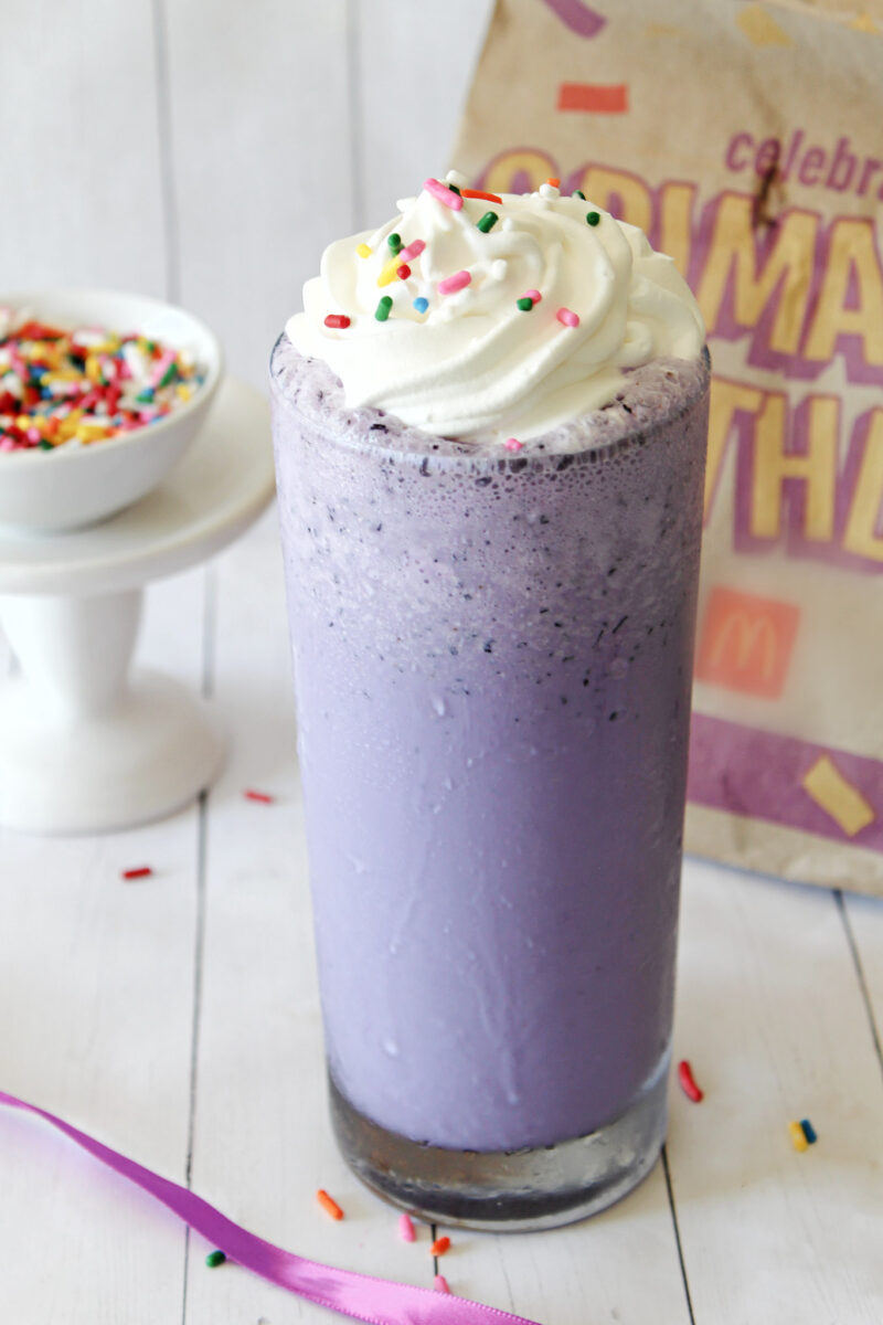 Copycat McDonald's Grimace Shake Recipe (5 Minutes, 3 Ingredients)