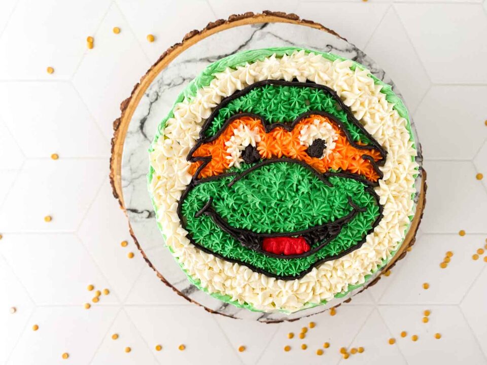 Ninja Turtle Birthday Cake Tutorial