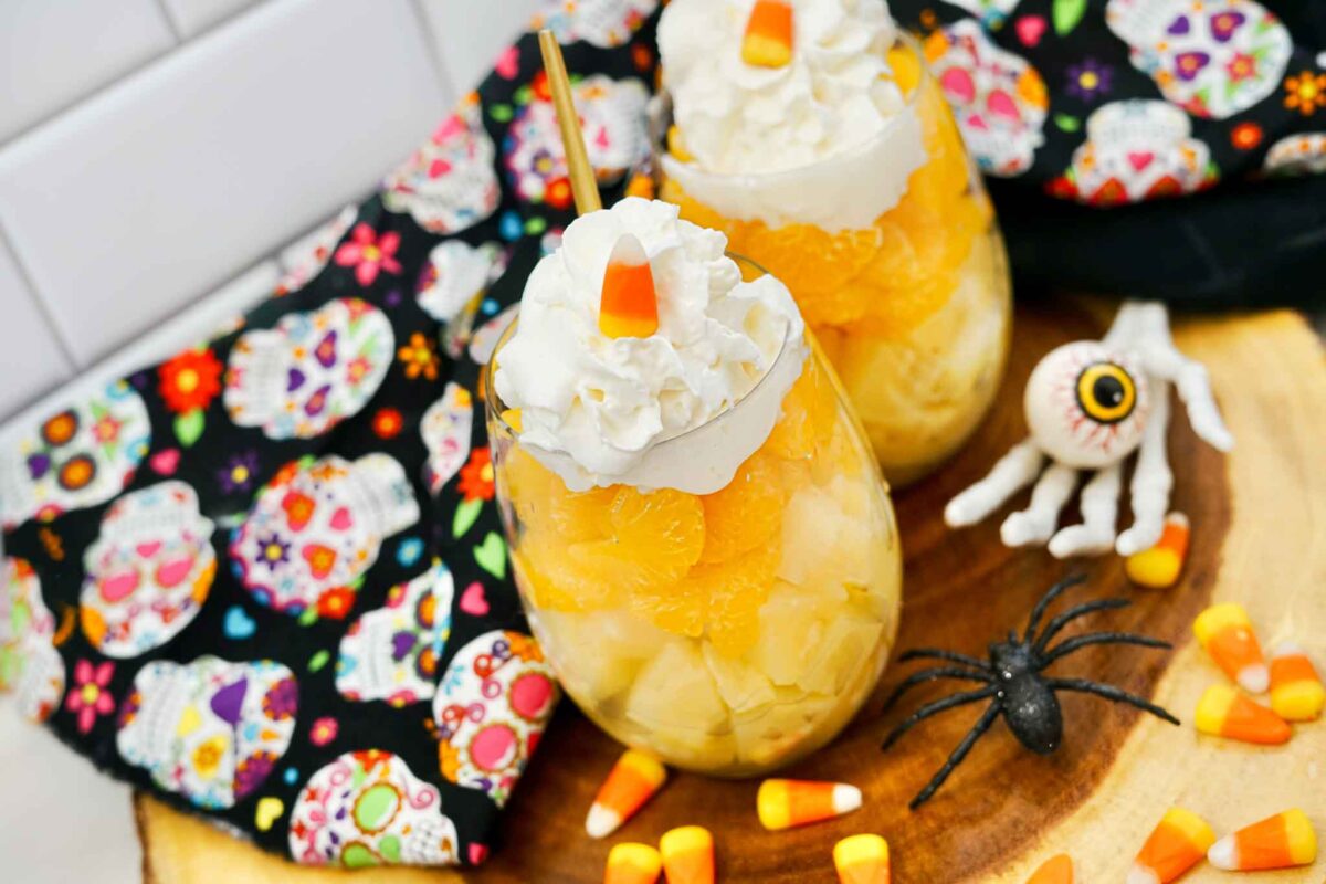 Healthy Fresh Halloween Fruit Cup Snack Recipe