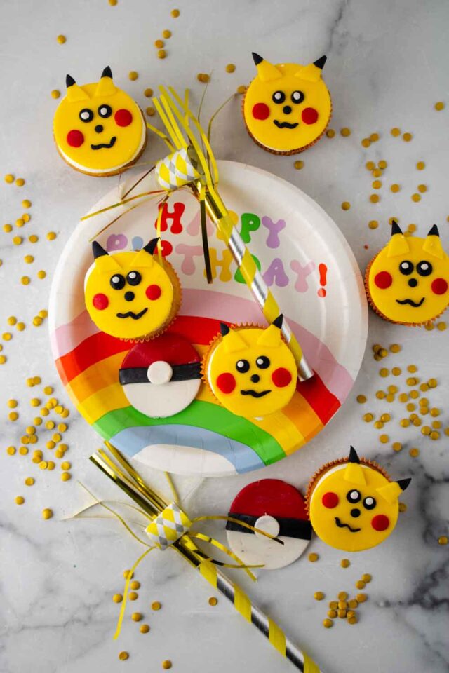 Easy Pokemon Pikachu Birthday Cupcakes - Brooklyn Active Mama