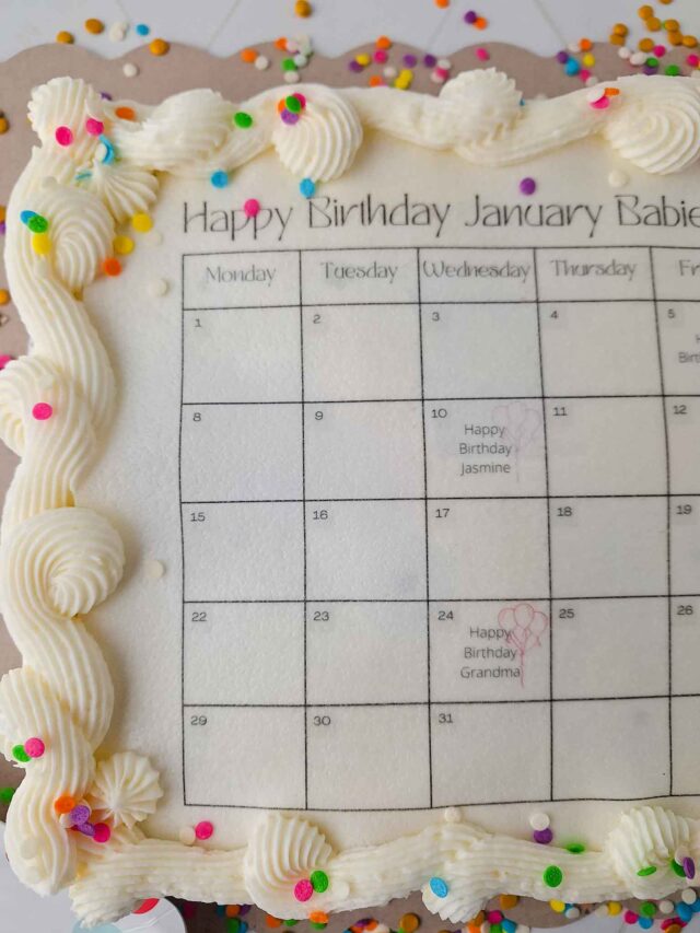 Calendar Birthday Cake for Family Birthday Season (Easy Tutorial ...