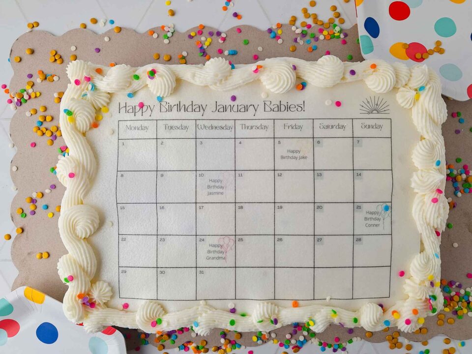 Calendar Birthday Cake for Family Birthday Season (Easy Tutorial ...