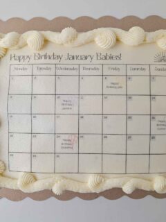 Calendar Birthday Cake for Family Birthday Season (Easy Tutorial ...